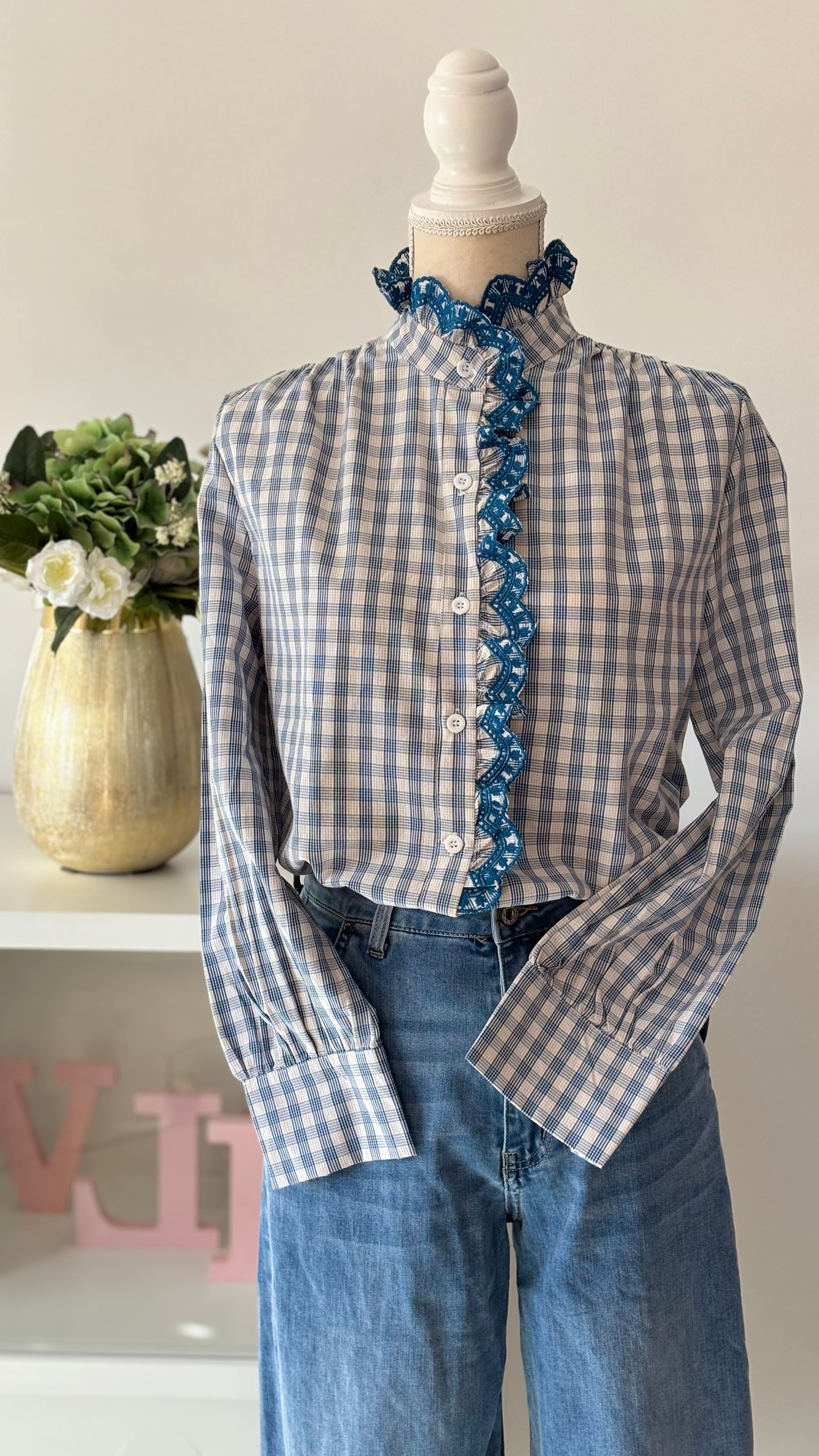 Camisa Tatiana azul – Silvia Arango